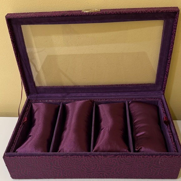 Prestige | Jewelry | Elegant Purple Jewelry Storage Jewelry Box Jewelry ...